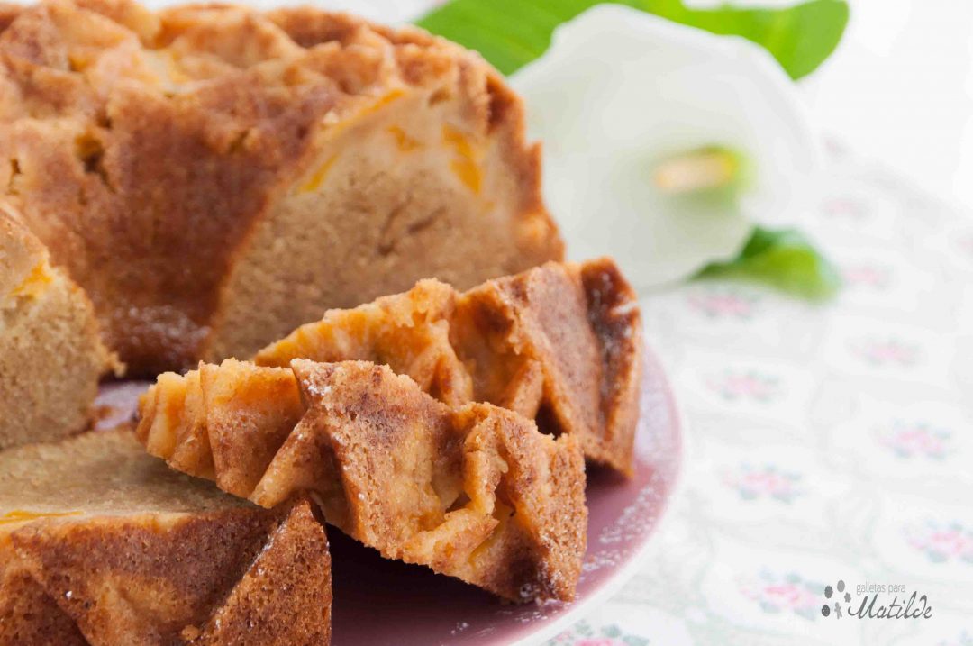 Pastel de melocotón | Galletas para matilde