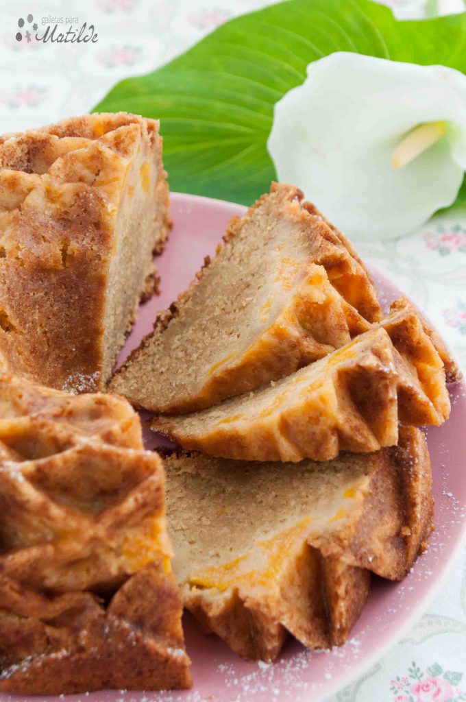 Pastel de melocotón | Galletas para matilde